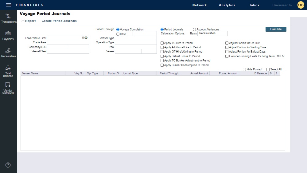 IMOS - Voyage Period Journals